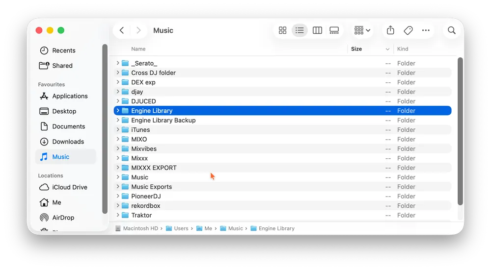 MIXO: BACKUP ENGINE DJ LIBRARY