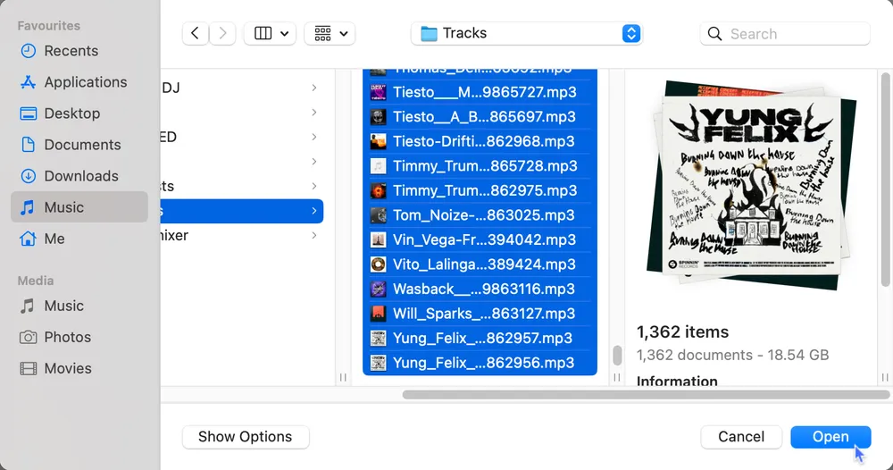 MIXO: TRACKS TO VIRTUAL DJ