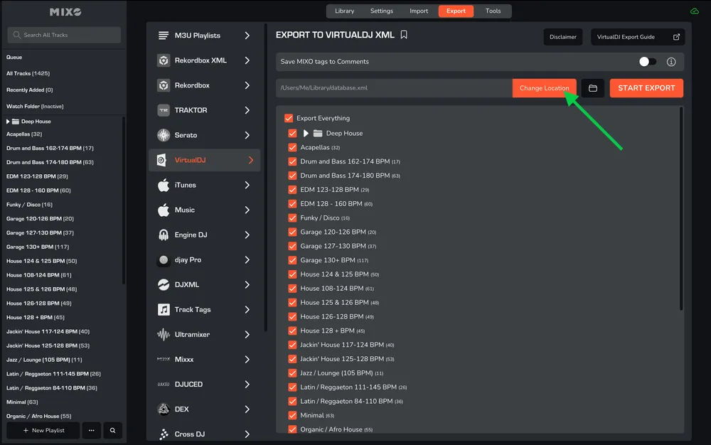 MIXO: M3U PLAYLISTS TO VIRTUAL DJ